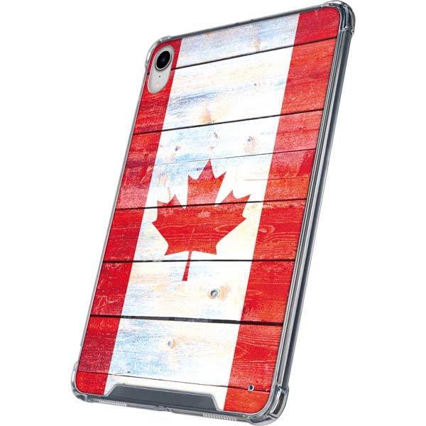 Canada Flag Light Wood iPad 11th Gen (2025) Clear Case | Skinit