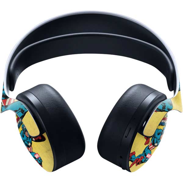 Marvel Classic Comics Captain America PULSE 3D Wireless Headset for PS ...
