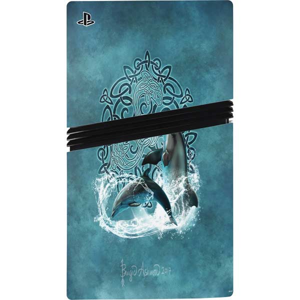 Celtic Dolphin by Brigid Ashwood Skin for PS5 Pro Console with Disk ...