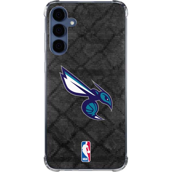 NBA Charlotte Hornets Dark Rust Galaxy A35 5G Clear Case - Skinit