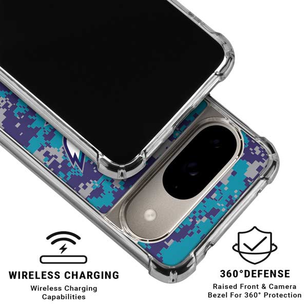 NBA Charlotte Hornets Digi Camo Google Pixel 10 Clear Case | Clear ...