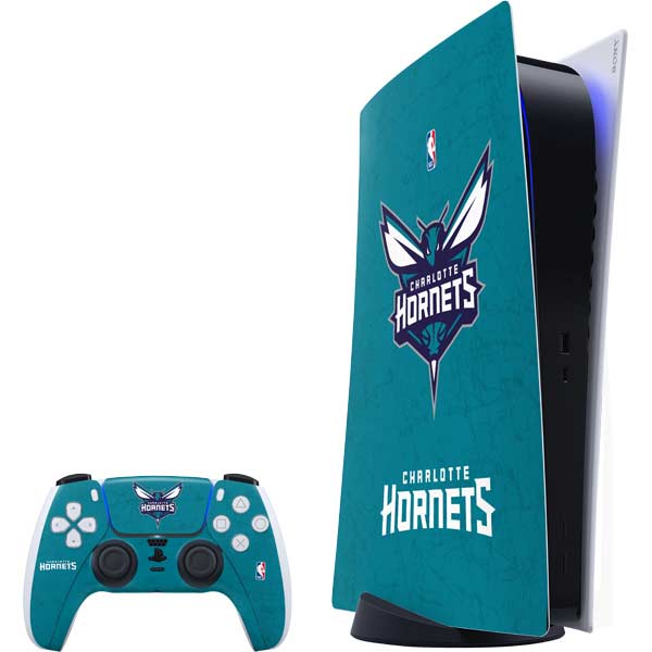 Buy NBA Charlotte Hornets Distressed PlayStation PS5 Skins | Skinit.com
