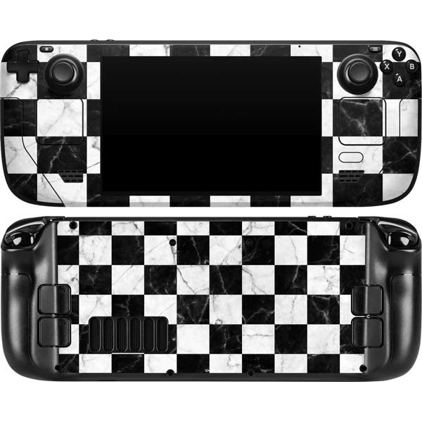 Checkered Marble Steam Deck Handheld Gaming Computer OLED Skin – Skinit