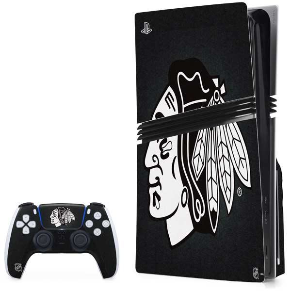 NHL Chicago Blackhawks Black Background PS5 Pro Console & Controller ...