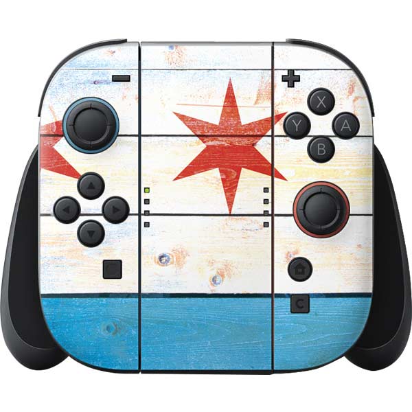 Chicago Flag Light Wood Nintendo Switch 2 (2025) Joy-Con Controller ...