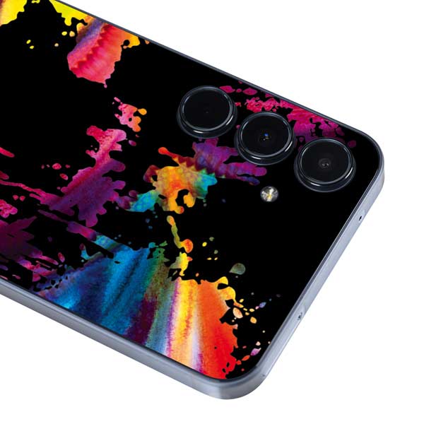 Chromatic Splatter Black Galaxy A55 5G Skin| Phone Skins – Skinit