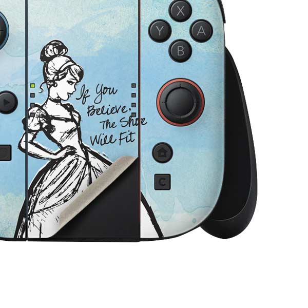 Disney Cinderella Sketch Art Shoe Will Fit Nintendo Switch 2 (2025) Joy ...