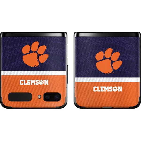 Clemson University Paw Logo Galaxy Z Flip Skin – Skinit