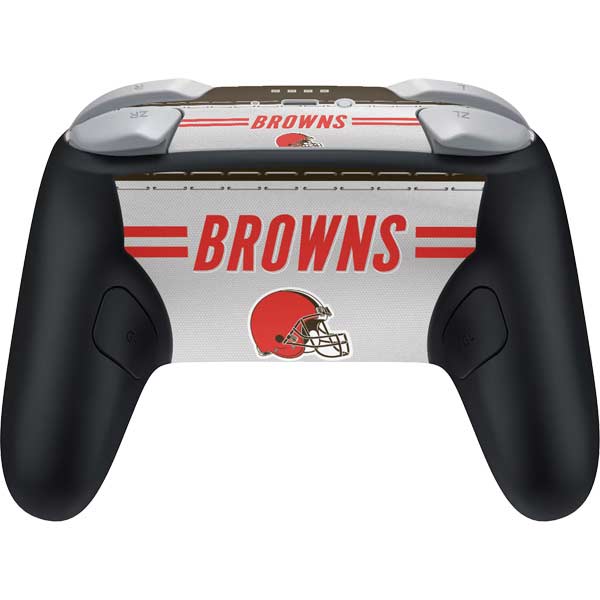 NFL Cleveland Browns White Striped Nintendo Switch 2 (2025) Pro ...