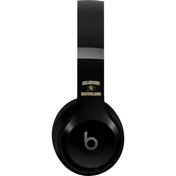 University of Colorado CU Logo on Gold Beats Solo 4 On-Ear Wireless ...