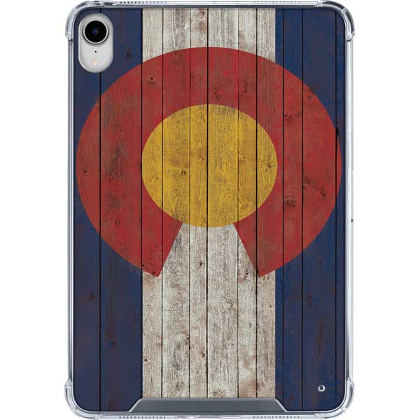 Colorado Flag Dark Wood iPad 11th Gen (2025) Clear Case | Skinit