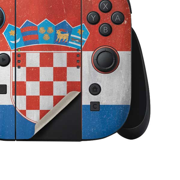 Croatia Flag Distressed Nintendo Switch 2 (2025) Joy-Con Controller ...