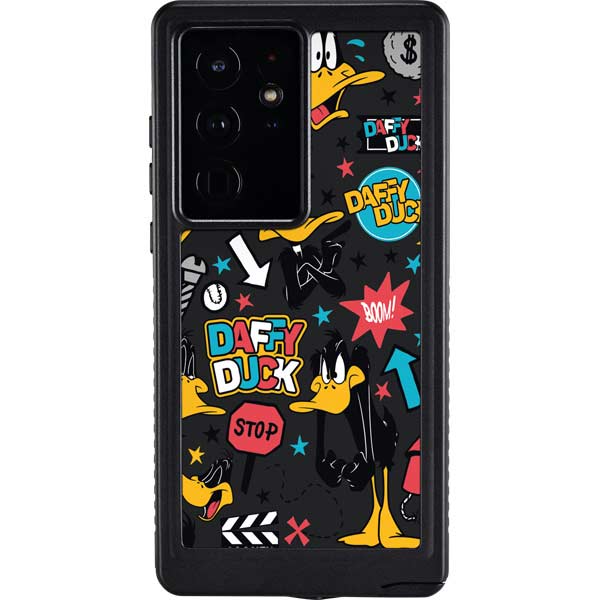 Looney Tunes Daffy Duck Patches Galaxy S24 Ultra Case | Waterproof ...