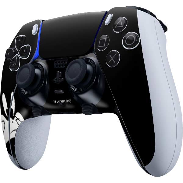 Daffy Duck Plain Black and White PS5 DualSense Edge Pro Controller Skin ...