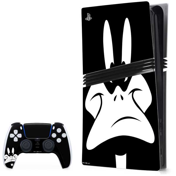 Looney Tunes Daffy Duck Plain Black and White PS5 Pro Console ...