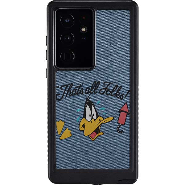 Looney Tunes Daffy Duck Thats All Folks Galaxy S24 Ultra Case ...