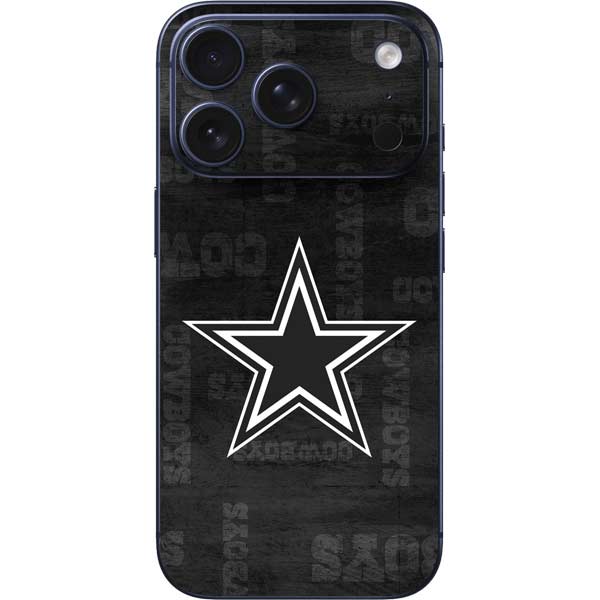 iPhone 17 Pro Max NFL Dallas Cowboys Black & White Skin | Decals ...