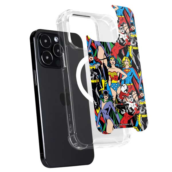 DC Comics Wonder Woman DC Bombshells Characters Pattern iPhone 16 Pro ...