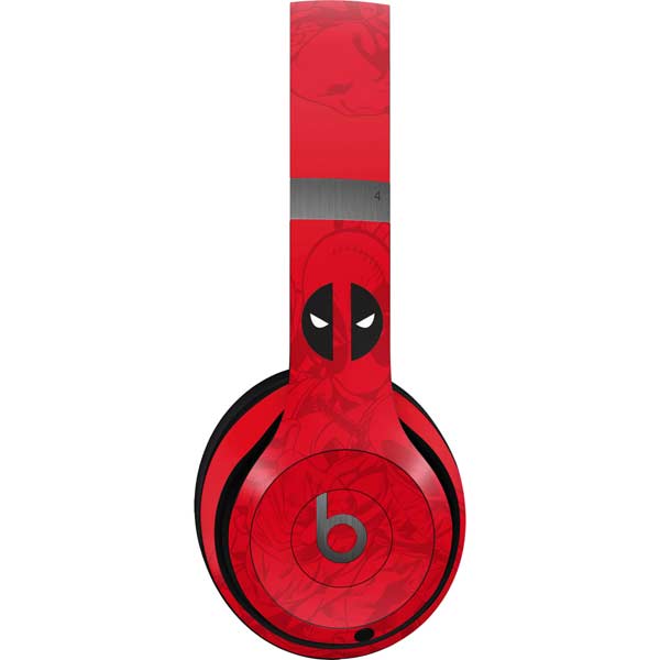 Marvel Deadpool Deadpool Emblem Beats Solo 4 On-Ear Wireless Headphones ...