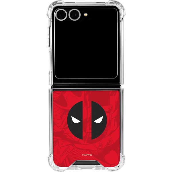 Deadpool Emblem Galaxy Z Flip7 Clear Case | Skinit
