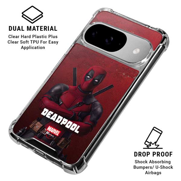 Marvel Deadpool Legacy Deadpool Red Poster Google Pixel 10 Clear Case ...