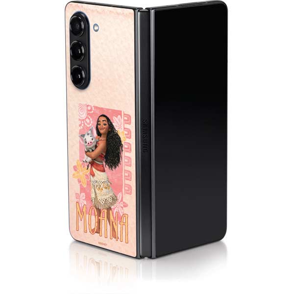 Disney Princess Moana and Pua Skin for Galaxy Z Fold5 5G | Skinit
