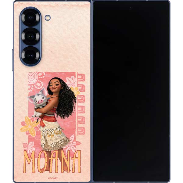 Disney Princess Moana and Pua Skin for Galaxy Z Fold6 | Skinit