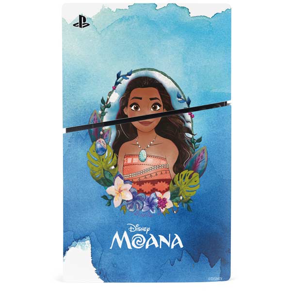 Disney Princess Moana Portrait Skin for PS5 Slim Disk Bundle - Skinit