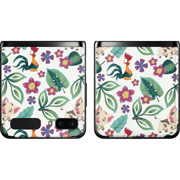 Disney Princess Moana Pua and Heihei Pattern Galaxy Z Flip Skin – Skinit