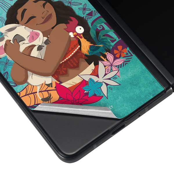 Disney Princess Moana with Pua and Heihei Skin for Galaxy Z Fold3 5G ...
