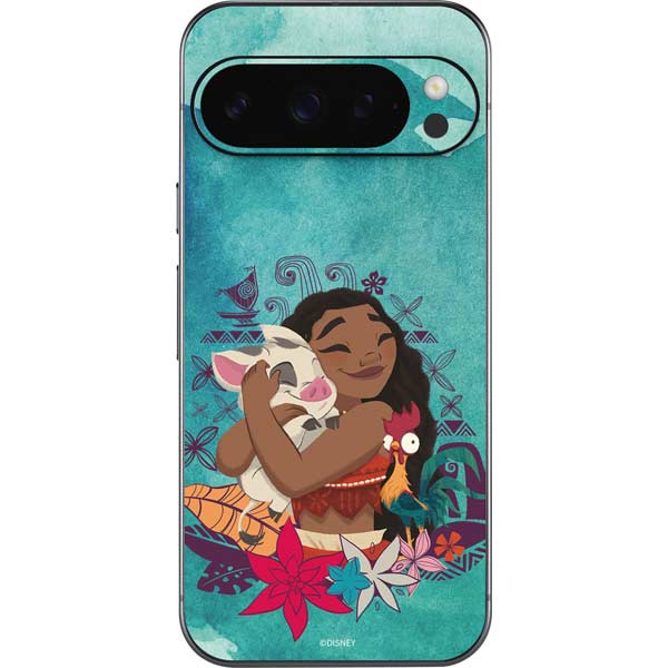 Disney Princess Moana with Pua and Heihei Skin for Google Pixel 9 Pro ...