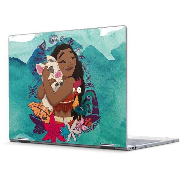 Disney Princess Moana with Pua and Heihei Pixelbook Skin – Skinit