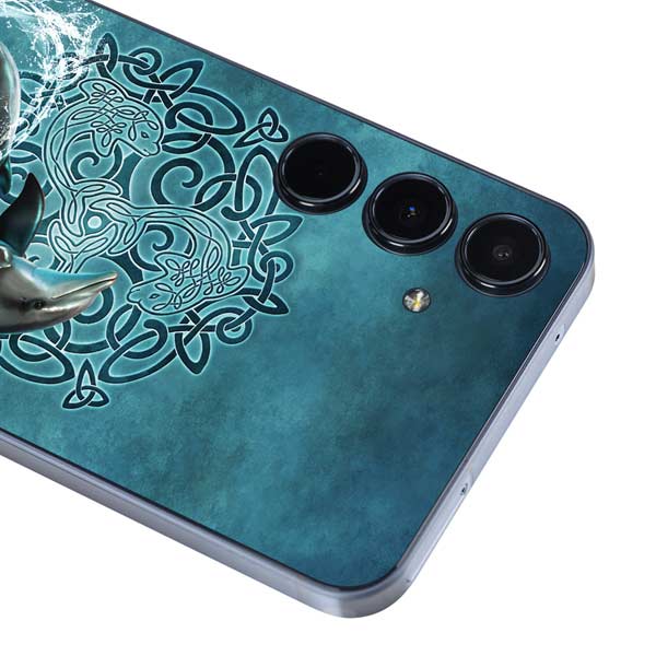 Dolphin Celtic Knot by Brigid Ashwood Galaxy A55 5G Skin| Phone Skins ...