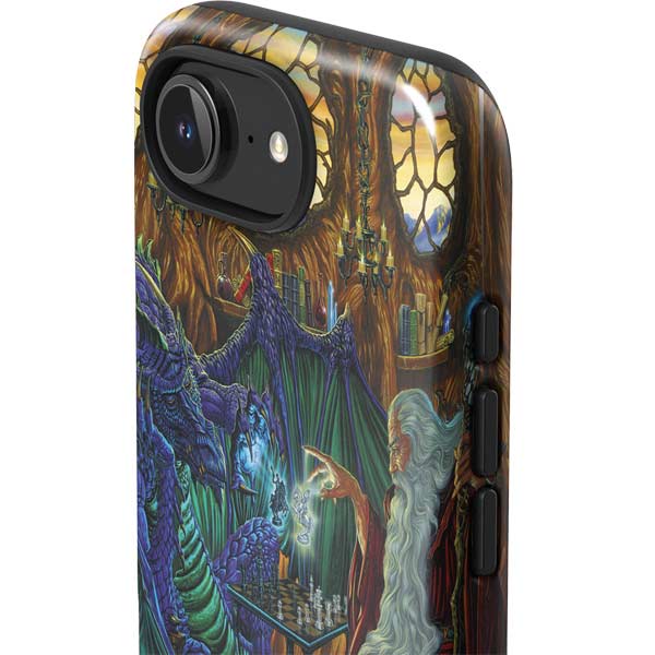 iPhone 16e Dragon and Wizard Playing Chess by Ed Beard Jr Impact Case ...