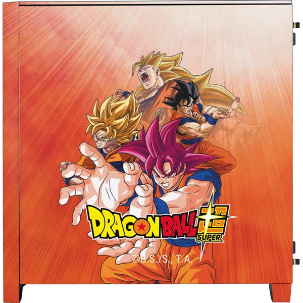 DRAGON BALL SUPER GOKU EVOLUTION Corsair 4000D Tempered Glass Mid-Tower ...