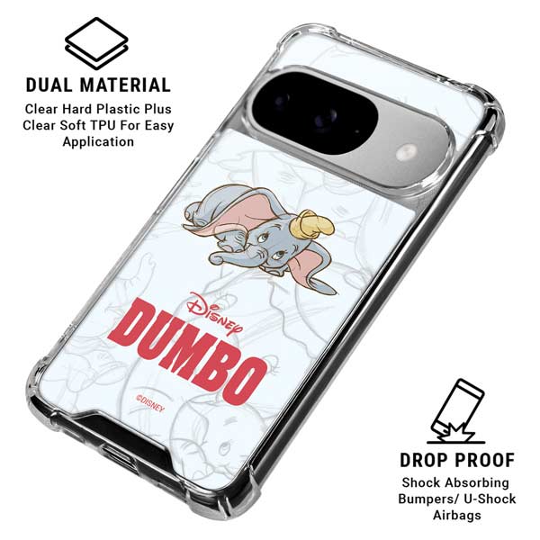 Disney Dumbo Classic sketched portrait Google Pixel 10 Clear Case ...