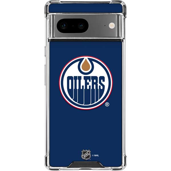 NHL Edmonton Oilers Solid Background Google Pixel 8a Clear Case | Clear ...