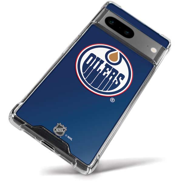 NHL Edmonton Oilers Solid Background Google Pixel 8a Clear Case | Clear ...
