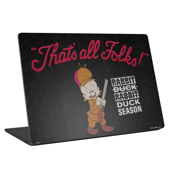 Looney Tunes Elmer Fudd Thats All Folks Laptop Skins | Officially ...