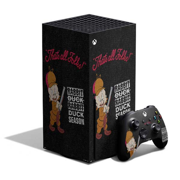 Xbox Series X Skins - Looney Tunes Elmer Fudd "That's All Folks ...
