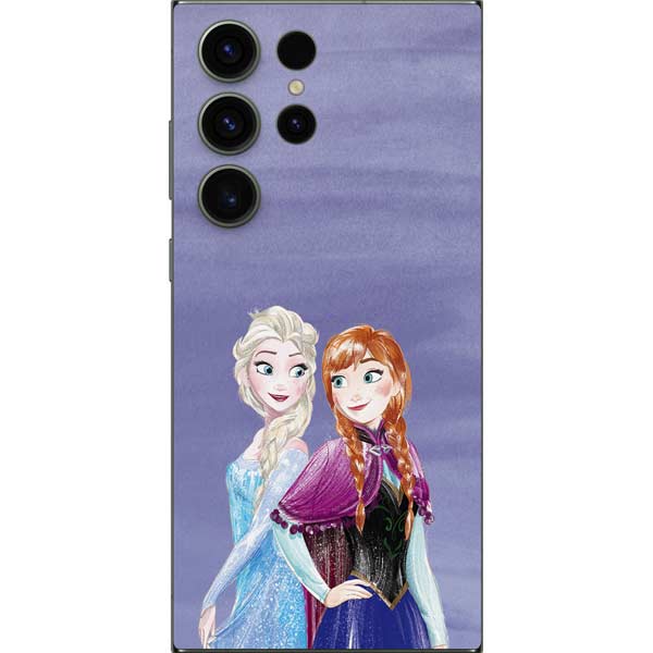 Galaxy S25 Ultra Disney Frozen Elsa and Anna Sisters Art Skin | Skinit
