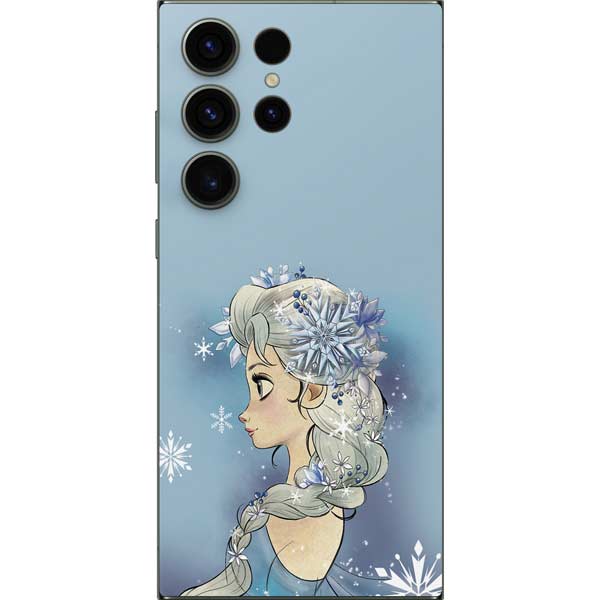 Galaxy S25 Ultra Disney Frozen Elsa Side Portrait Art Skin | Skinit