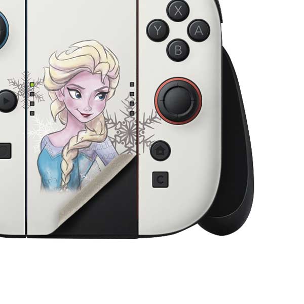 Disney Frozen Elsa Snowflakes Art Nintendo Switch 2 (2025) Joy-Con ...