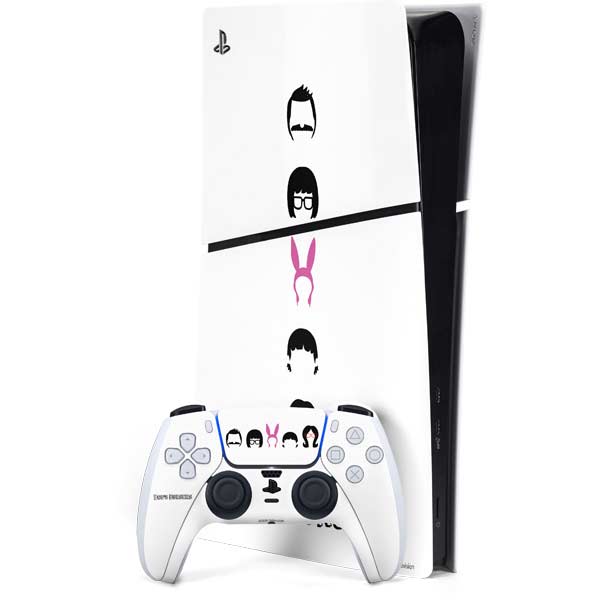 Bobs Burgers Silhouette PS5 Slim Digital Edition Console & Controller ...
