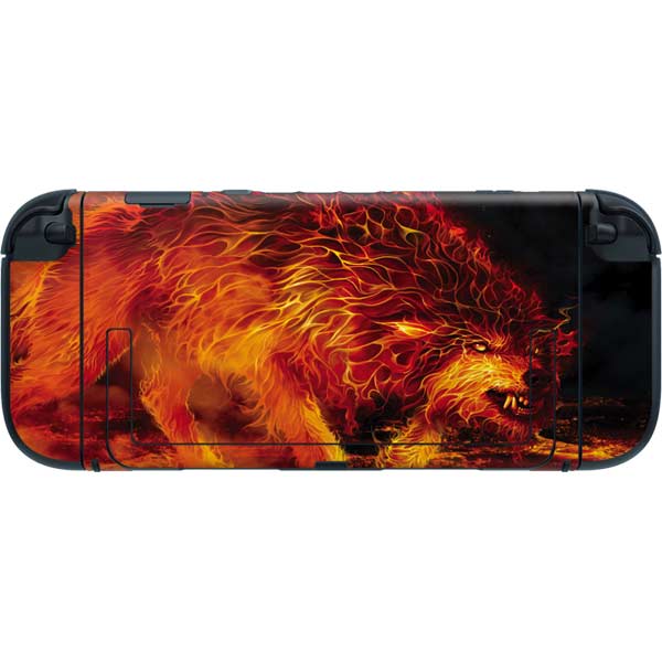 Fire Stalker Wolf Nintendo Switch 2 (2025) with Joy-Con Skin | Skinit