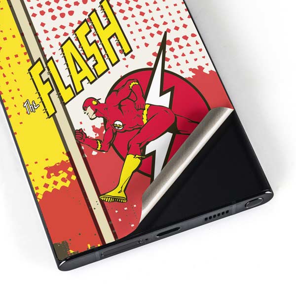 Galaxy S25 Ultra DC Comics Flash Block Pattern Skin | Skinit