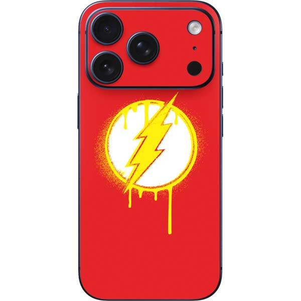 iPhone 17 Pro Max DC Comics The Flash Emblem Drip Skin | Decals | Wraps ...