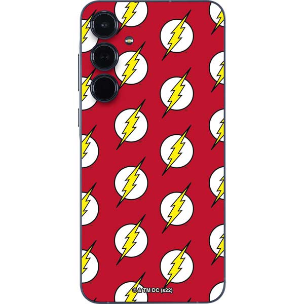 DC Comics The Flash Logo Pattern Galaxy A55 5G Skin| Phone Skins – Skinit