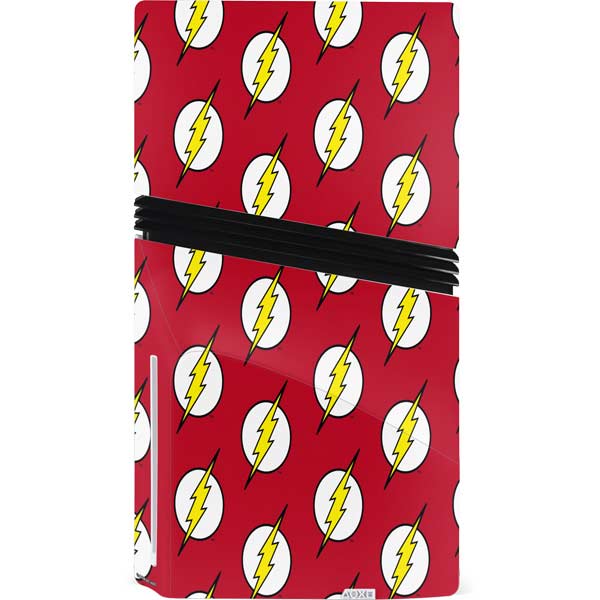 DC Comics The Flash Logo Pattern Skin for PS5 Pro Console with Disk ...