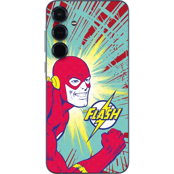 DC Comics The Flash Classic Art Smile Blast Galaxy A55 5G Skin| Phone ...